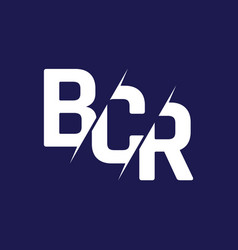 Monogram letters initial logo design bms Vector Image