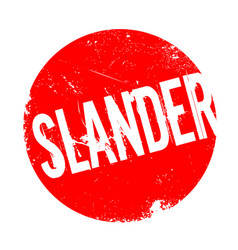 Slander rubber stamp Royalty Free Vector Image