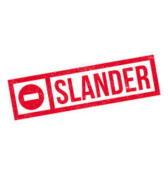 Slander rubber stamp Royalty Free Vector Image