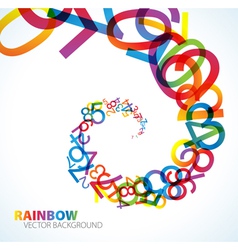 Rainbow number 1 Royalty Free Vector Image - VectorStock