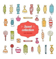 Sweet collection Royalty Free Vector Image - VectorStock