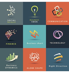 Set of 3d abstract globe icons Royalty Free Vector Image