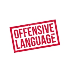 Offensive Language rubber stamp Royalty Free Vector Image