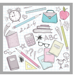 Education elements Royalty Free Vector Image - VectorStock