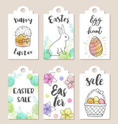 Easter sale tags Royalty Free Vector Image - VectorStock
