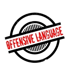 Offensive Language rubber stamp Royalty Free Vector Image