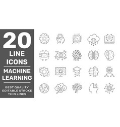 Machine learning background algorithm Royalty Free Vector