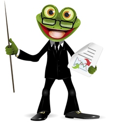 Frog security guard Royalty Free Vector Image - VectorStock