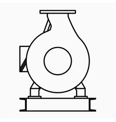 Centrifugal pump symbol icon Royalty Free Vector Image