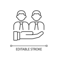 Psychosocial support concept icon Royalty Free Vector Image