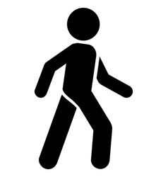 Simple stick man workout using dumbbell isolated Vector Image