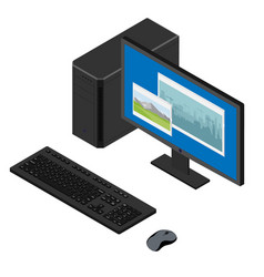 Monster personal computer Royalty Free Vector Image