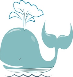 Whale spout Royalty Free Vector Image - VectorStock