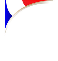 French abstract flag border Royalty Free Vector Image