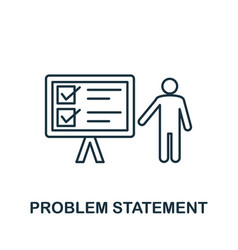Problem statement icon simple element from Vector Image