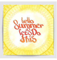 Poster with motivation encouraging quote Vector Image