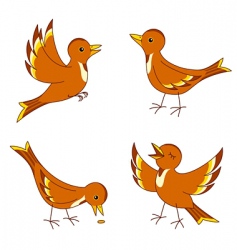 Winter birds Royalty Free Vector Image - VectorStock