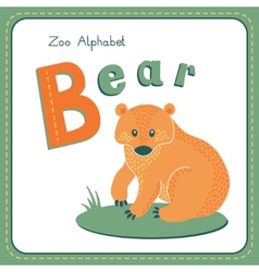 Letter B bear Royalty Free Vector Image - VectorStock