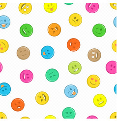 Love emojis seamless pattern Royalty Free Vector Image