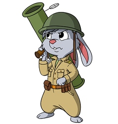 Cartoon Military Rabbit Vector Images (34)