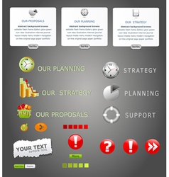 Elements web design Royalty Free Vector Image - VectorStock