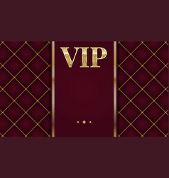 Vip premium invitation card poster or flyer Vector Image
