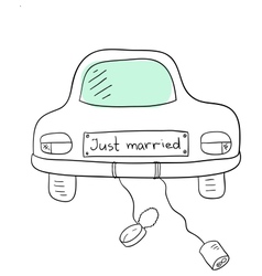 Just Married Line Drawing Vector Images (81)