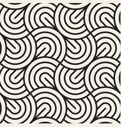 Seamless Black And White Concentric Circles Vector Image