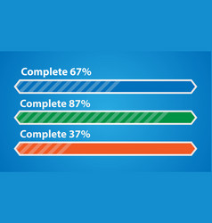 Color lines of information loading Royalty Free Vector Image