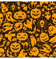 Halloween seamless pattern Royalty Free Vector Image
