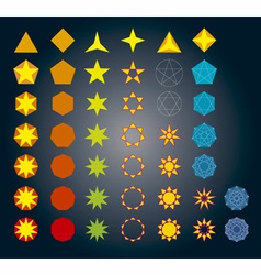 Shapes chart for kids Royalty Free Vector Image