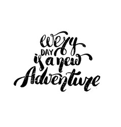 Word adventure decorative type lettering text Vector Image