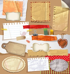 Scrapbooking paper elements Royalty Free Vector Image