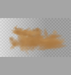 Road dust cloud from under wheels Royalty Free Vector Image