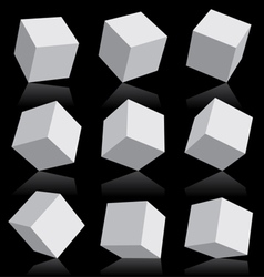 3d boxes Royalty Free Vector Image - VectorStock