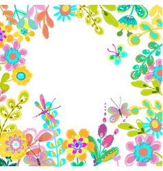 Bright colorful floral pattern for beautiful Vector Image