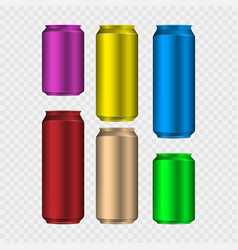 Aluminium soda can isolated Royalty Free Vector Image