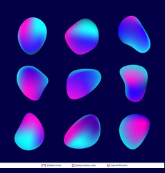 Organic flowing liquid shapes isolated on white Vector Image