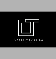 Lt l t grunge letter logo with purple vibrant Vector Image