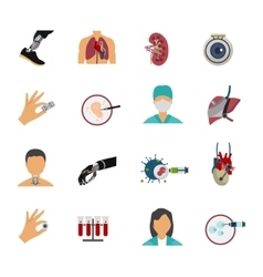 Bioengineering Icon Set Royalty Free Vector Image