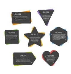 Quotation mark speech bubble Empty quote blank Vector Image