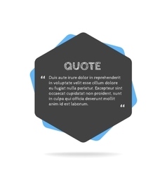 Quotation mark speech bubble Empty quote blank Vector Image
