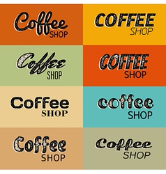 Cafe and bar lettering Royalty Free Vector Image