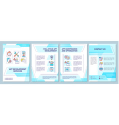 Computer programmimg brochure template layout Vector Image