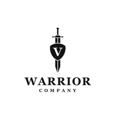 Christian sword church cross logo design Vector Image
