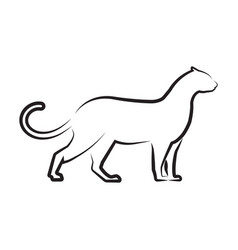 Cat logo design Royalty Free Vector Image - VectorStock