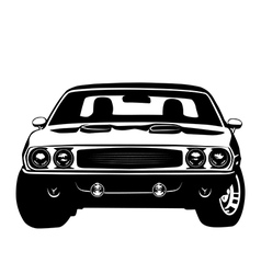 Muscle car profile Royalty Free Vector Image - VectorStock