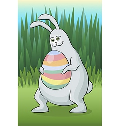 Fat Rabbit Cartoon Royalty Free Vector Image - VectorStock