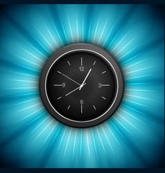 Blue wall clock background design Royalty Free Vector Image