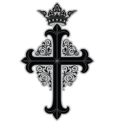 Cross live traced Royalty Free Vector Image - VectorStock